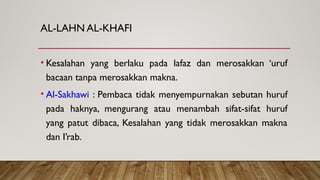 KESALAHAN AL-LAHN JALI & AL-LAHN KHAFI.pptx
