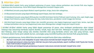 Al-MAL (HAK MILIK) DALAM PERSPEKTIF HUKUM BISNIS SYARIAH .ppt
