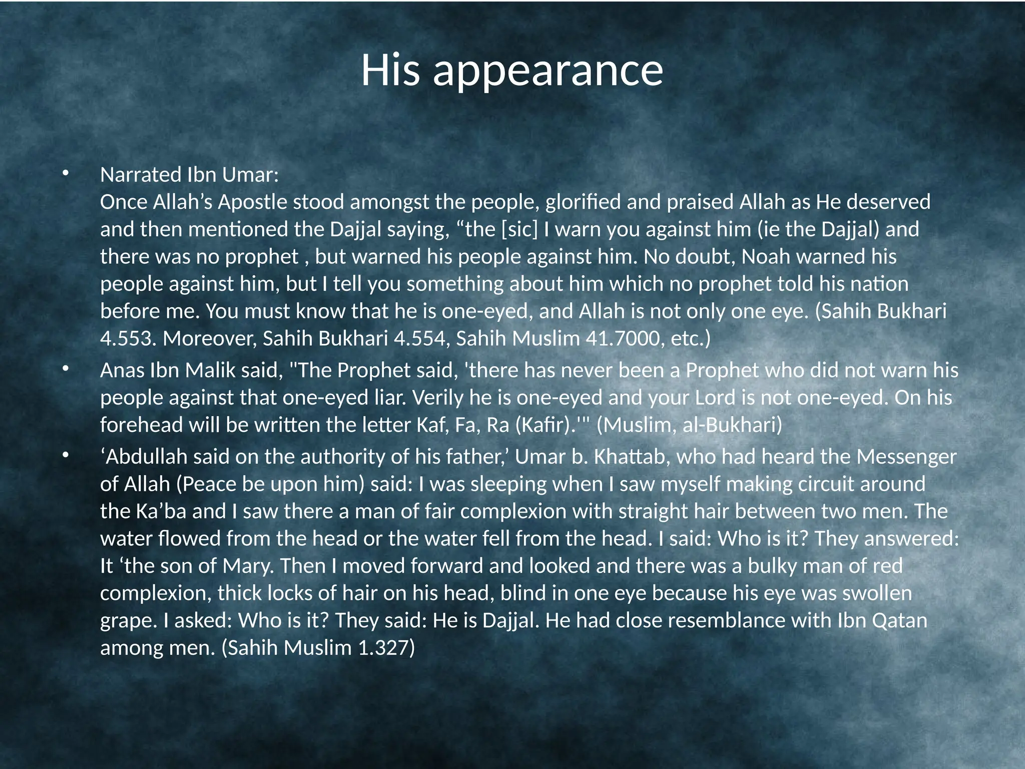 Al-Masih ad-Dajjal.pptx according to some ahadiths and verses | PPTX