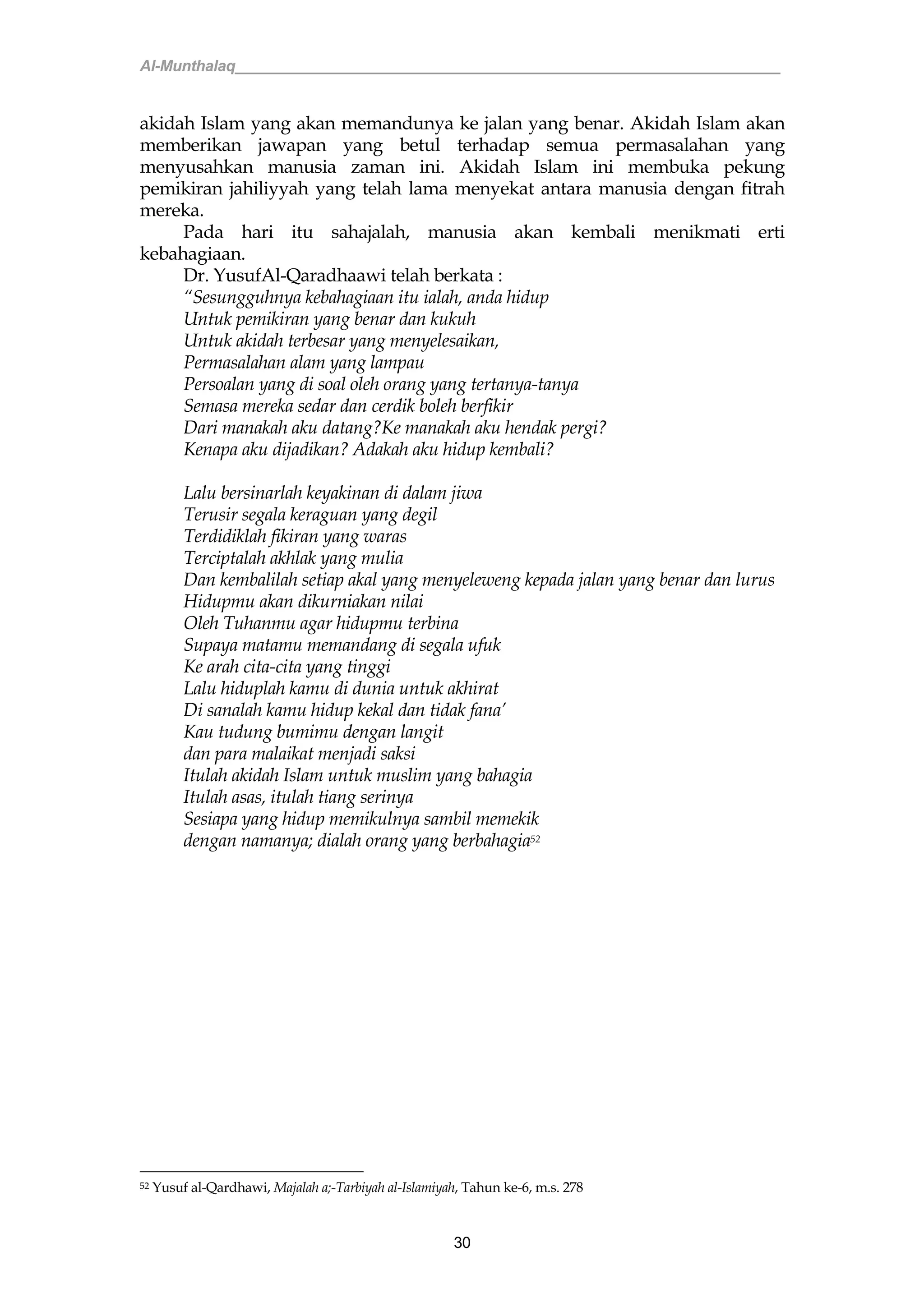 Al muntalaq - Syeikh Muhd Ahmad ar-Rasyid | PDF