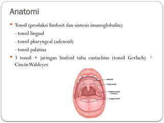 Konsiderasi anestesi pada TONSILEKTOMI (THT 1).pptx