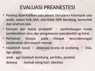 Konsiderasi anestesi pada TONSILEKTOMI (THT 1).pptx