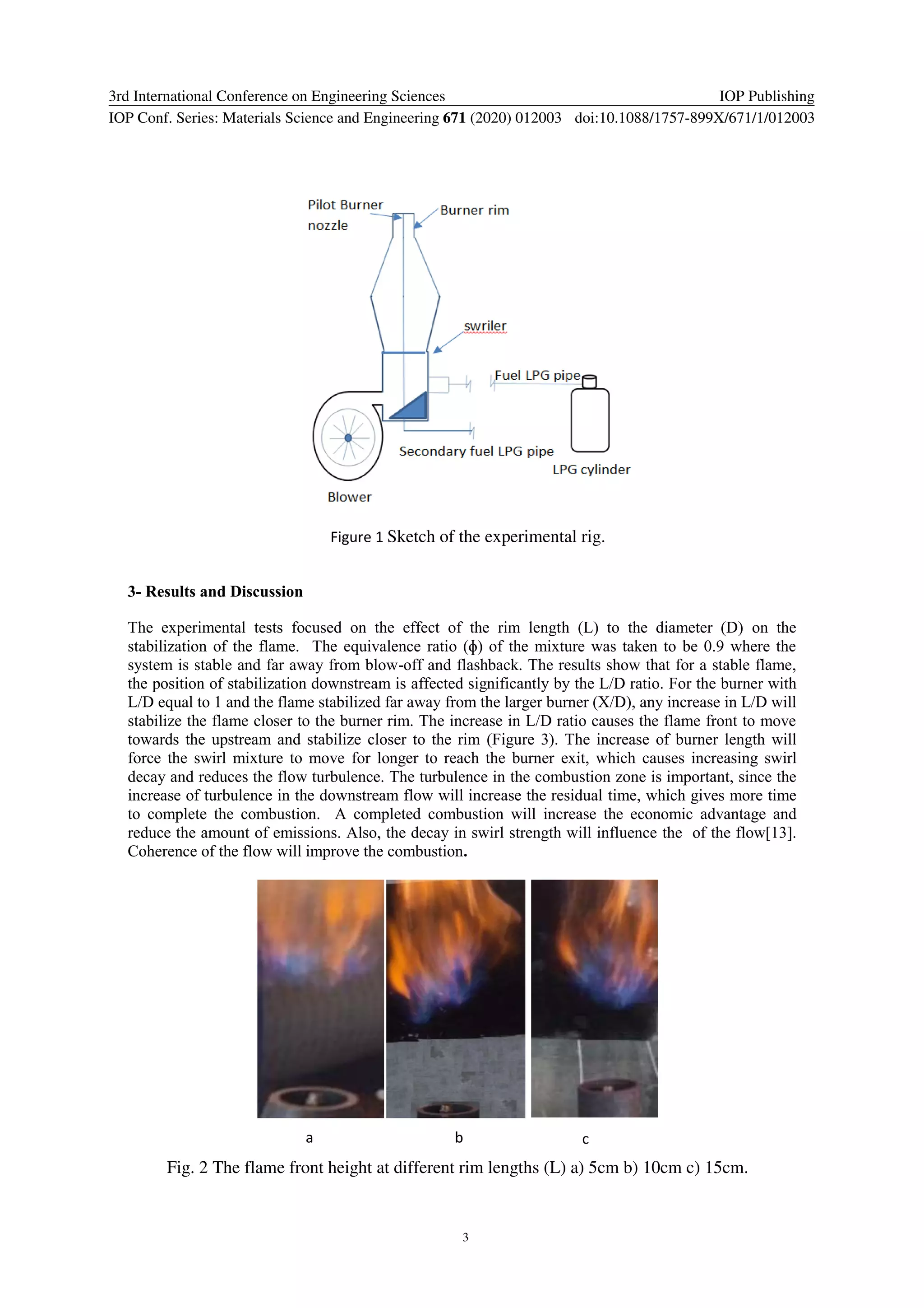 Burner rim geometry effect on flame stability | PDF