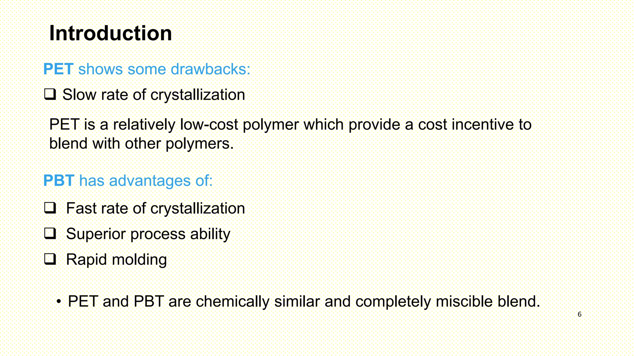 Preparation and Characterization of PET / PBT / Aluminum Polymer Blend ...