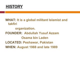 Al-Qaeda Terrorist PPT | PPTX