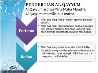 ASMAUL HUSNA AL-QAWIYY dan AL-QAYYUM KELAS 5.pptx