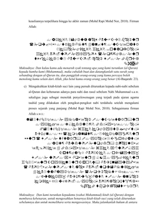 Al- Quran di Malaysia | DOCX