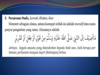 AL-QUR'AN HADIS SEMESTER GENAP FASE E. PARTEMUAN KEDUA HADIS ,SUNNAH ...