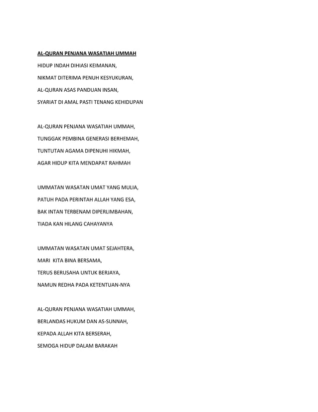 Al quran penjana wasatiah ummah | PDF
