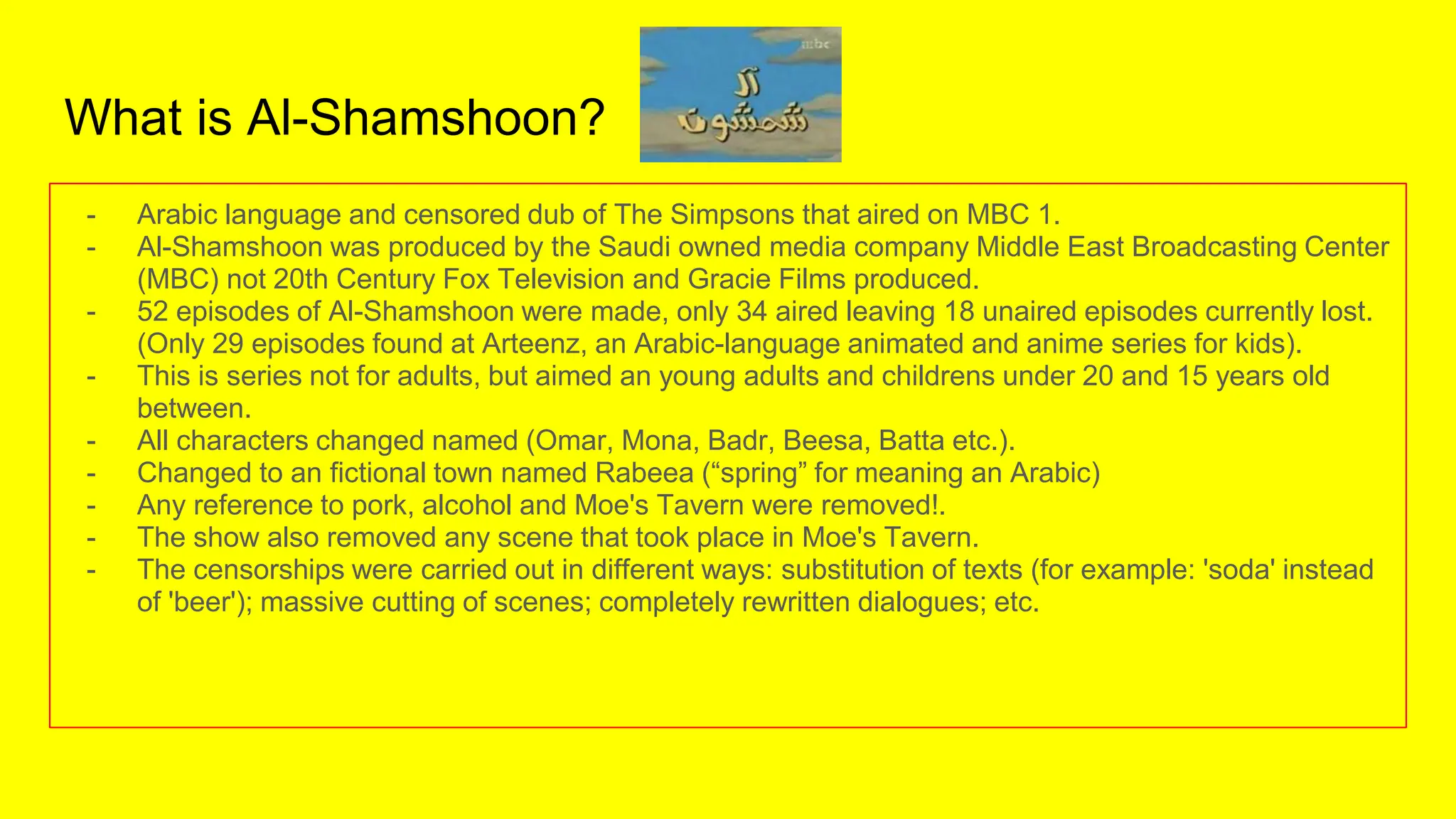 Al-Shamshoon | PPTX