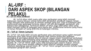 Al urf : Perbincangan dan Applikasi | PPT