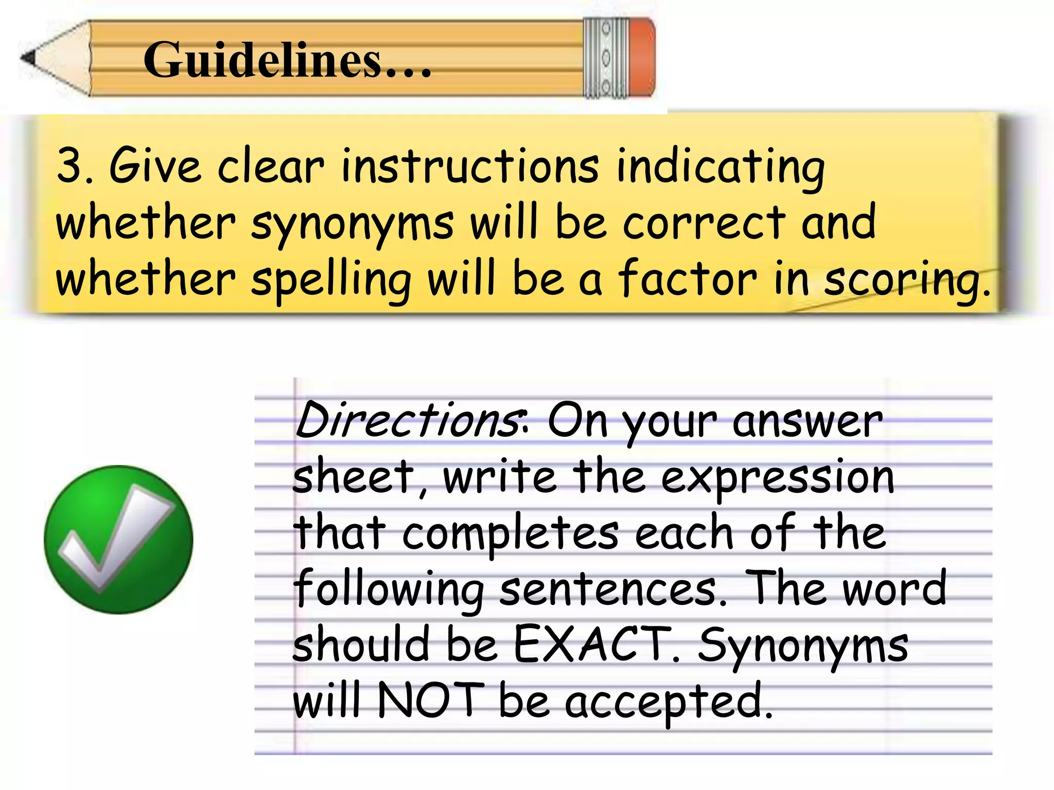 Constructing Objective Paper And Pencil Tests | PPTX