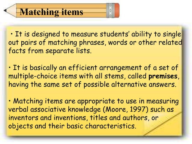 Constructing Objective Paper And Pencil Tests | PPTX | Educational ...