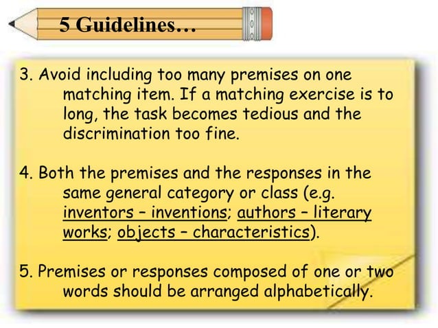 Constructing Objective Paper And Pencil Tests | PPTX | Educational ...