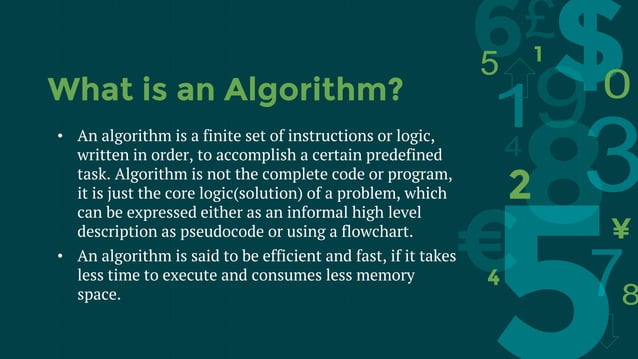 Algorithm and Complexity-Lesson 1.pptx | Programming Languages | Computing