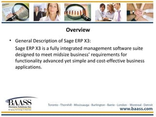 Sage ERP X3, The Evolution Unleashed | PPT