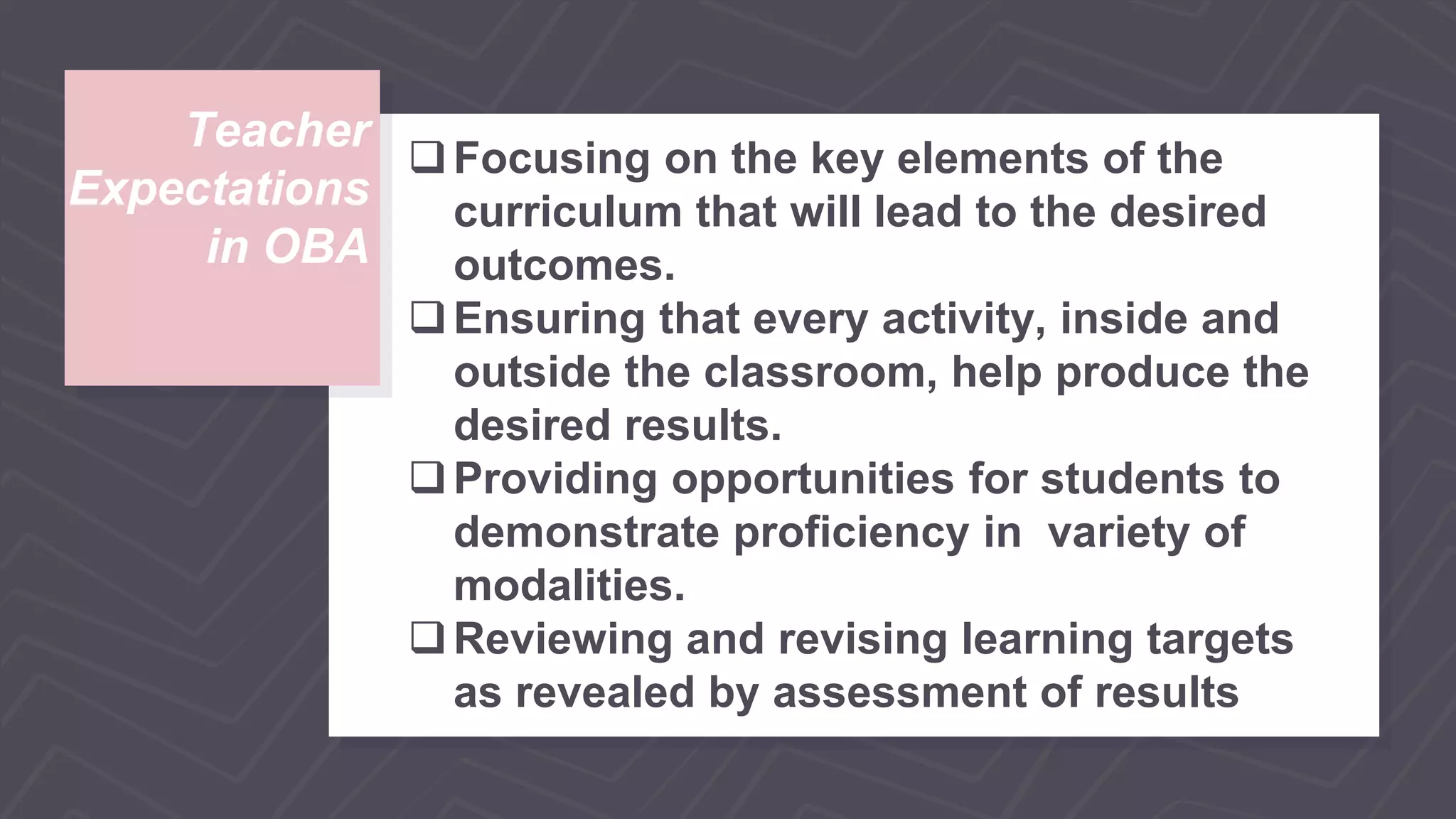Outcomes Based Education | PPTX
