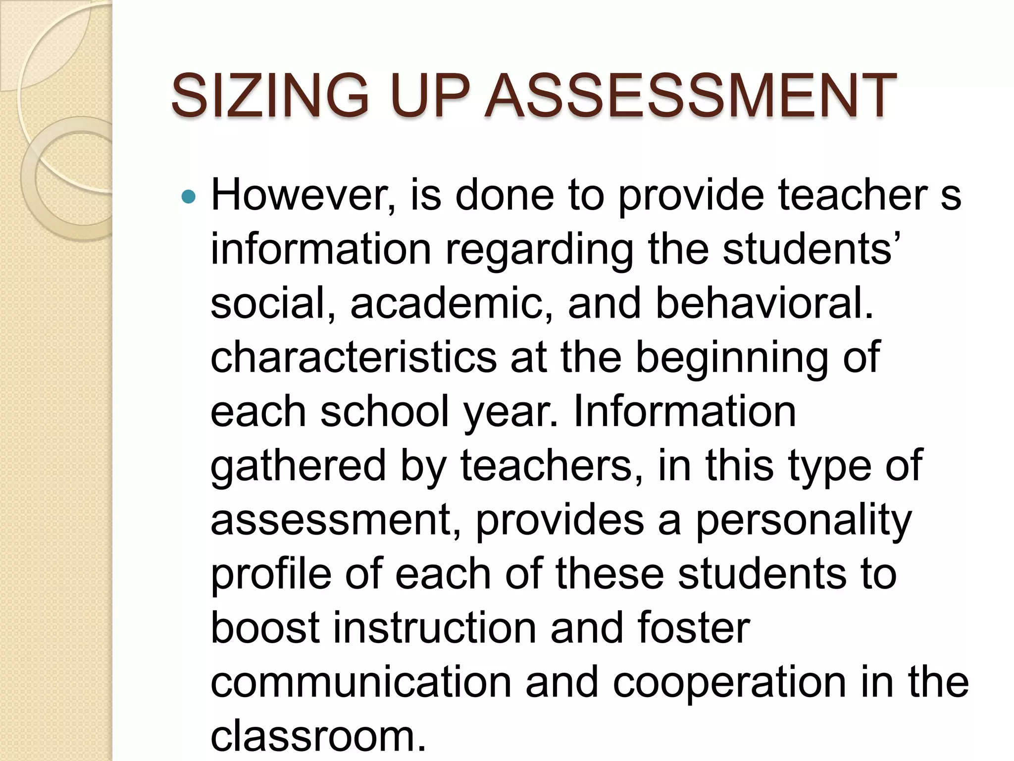 Al1 types ofclassroom assessment | PPTX