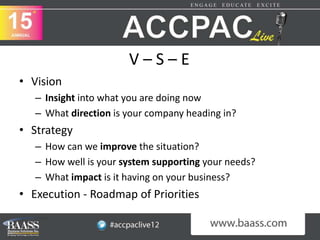 BAASS - Vision, Strategy, Execution | PPTX | Business Expos ...