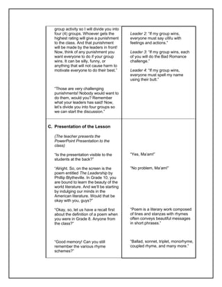 Detailed Lesson Plan with Authentic Assessment (Sample) | PDF