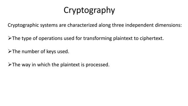 Symmetric Cipher Model, Substitution techniques, Transposition ...