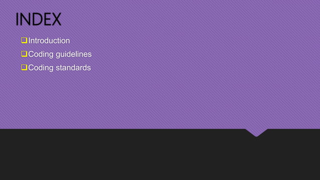 Coding standard and coding guideline | PPTX