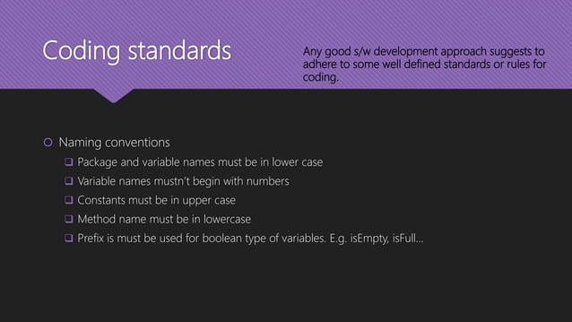 Coding Standard And Coding Guideline Ppt 2560