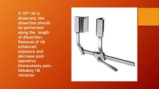 Anterior-o-lateral approach to thoraco lumbar region | PPTX