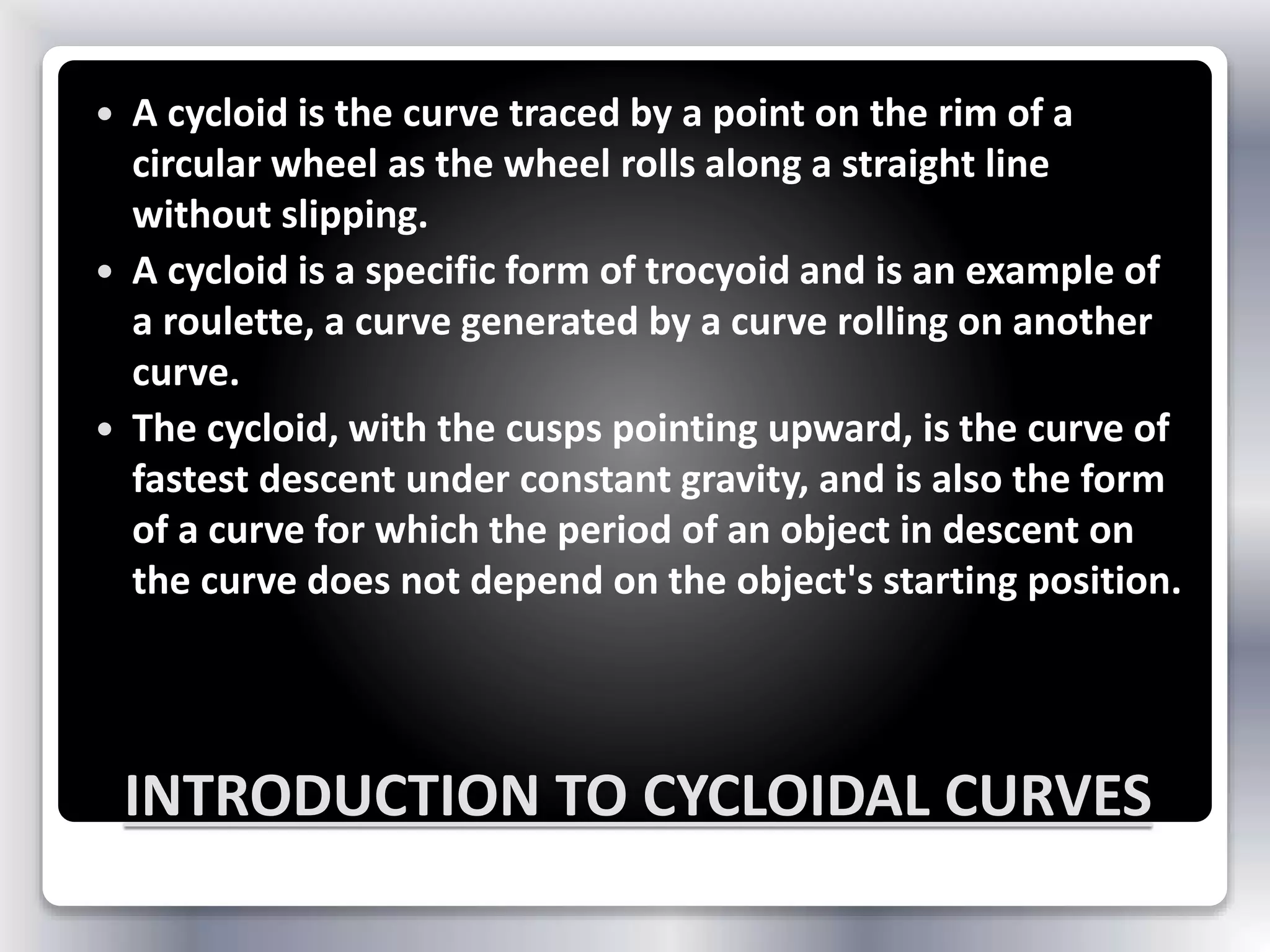 Cycloidal Curve | PPTX