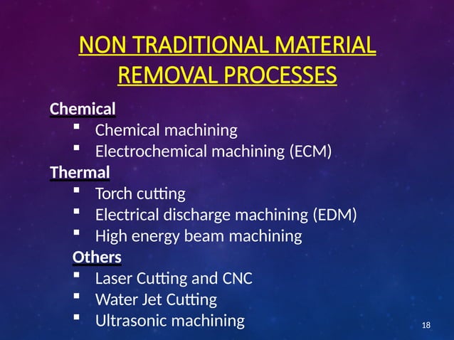 Classification of machining processes (PT) | PPT