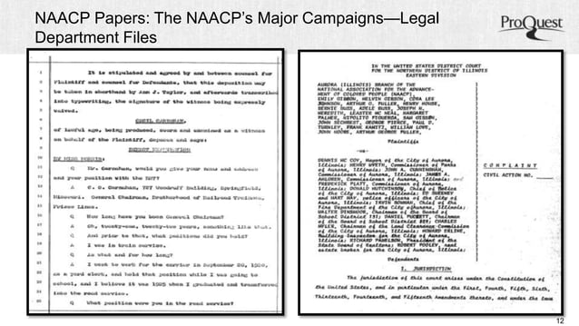 Documenting a Century of Civil Rights Activism. Working with the NAACP ...