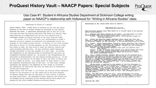 Documenting a Century of Civil Rights Activism. Working with the NAACP ...
