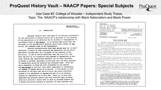 Documenting a Century of Civil Rights Activism. Working with the NAACP ...