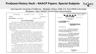 Documenting a Century of Civil Rights Activism. Working with the NAACP ...