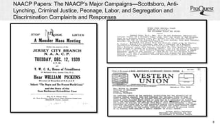 Documenting a Century of Civil Rights Activism. Working with the NAACP ...