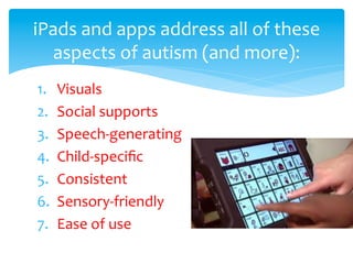 iPads, Apps and Kids with Autism | PPT