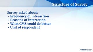 Charting Communication: Assessment and Visualization Tools for Mapping the Communication ...