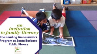 Reading Ambassadors: An Invitation to Family Literacy | PPT