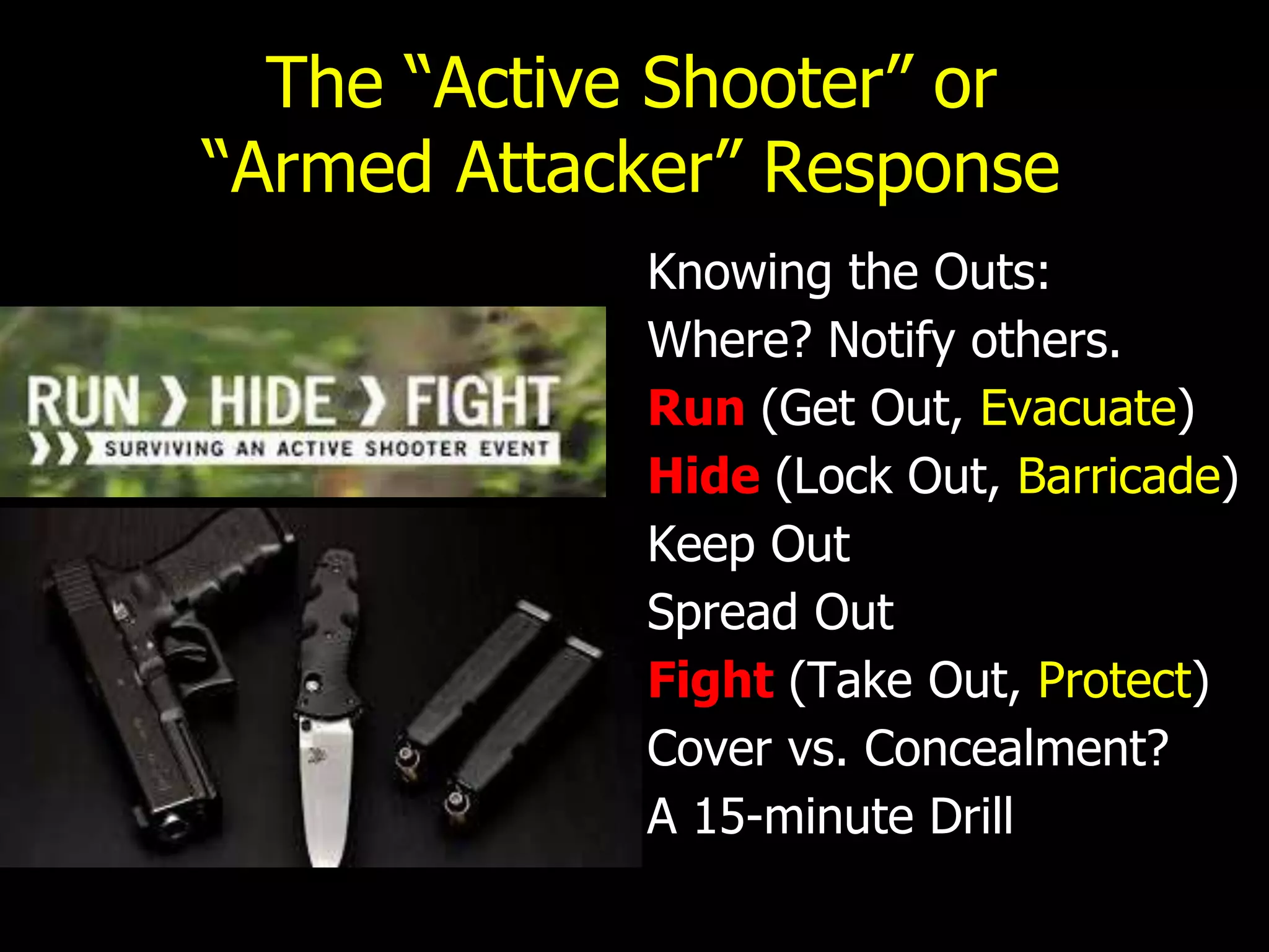 Active Shooter Training for Library Employees | PPTX