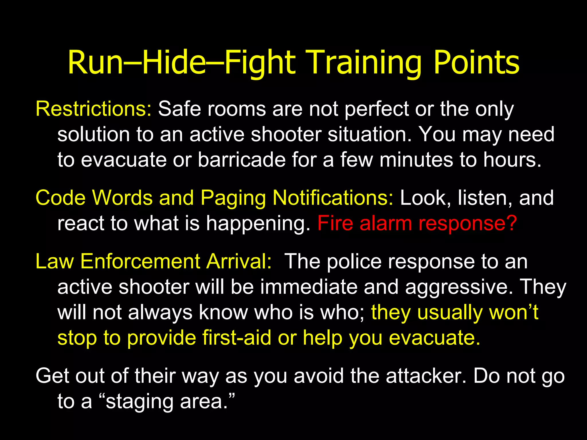 Active Shooter Training for Library Employees | PPTX