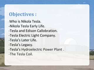 (The life and history of Nikola Tesla).pptx | Physics | Science