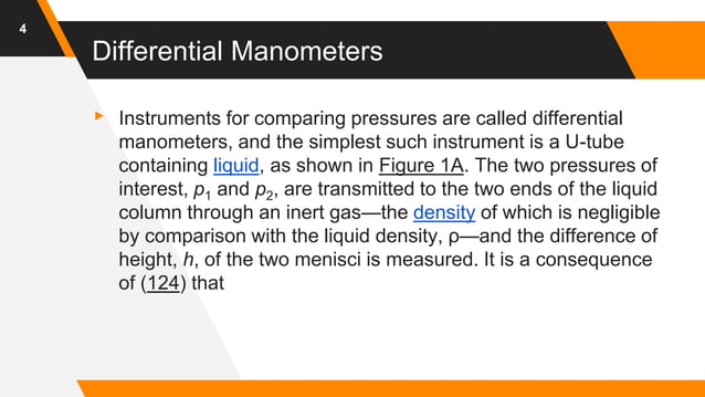 Differential Manometers History | PPT