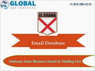 Alabama (AL) State Business Email & Mailing List | PPT