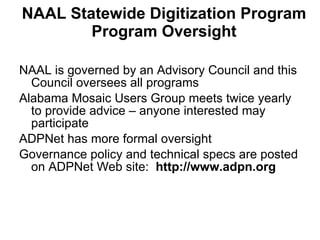 NAAL Statewide Digitization Program | PPT