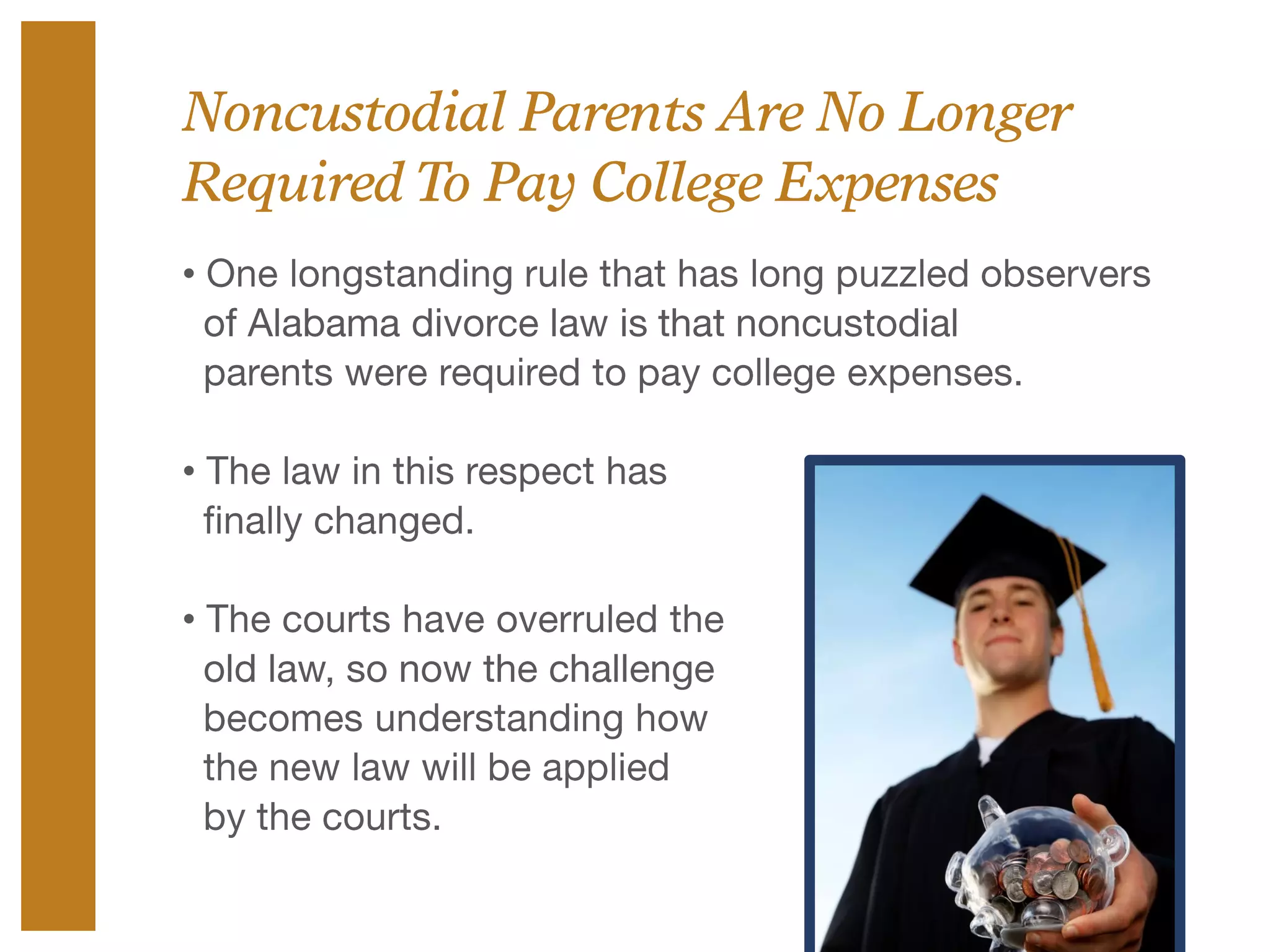 Alabama Divorce Law Has Changed! | PPT