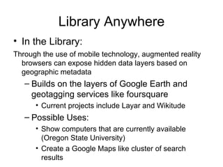 Building a User-Centric Web-Based Library Service | PPT