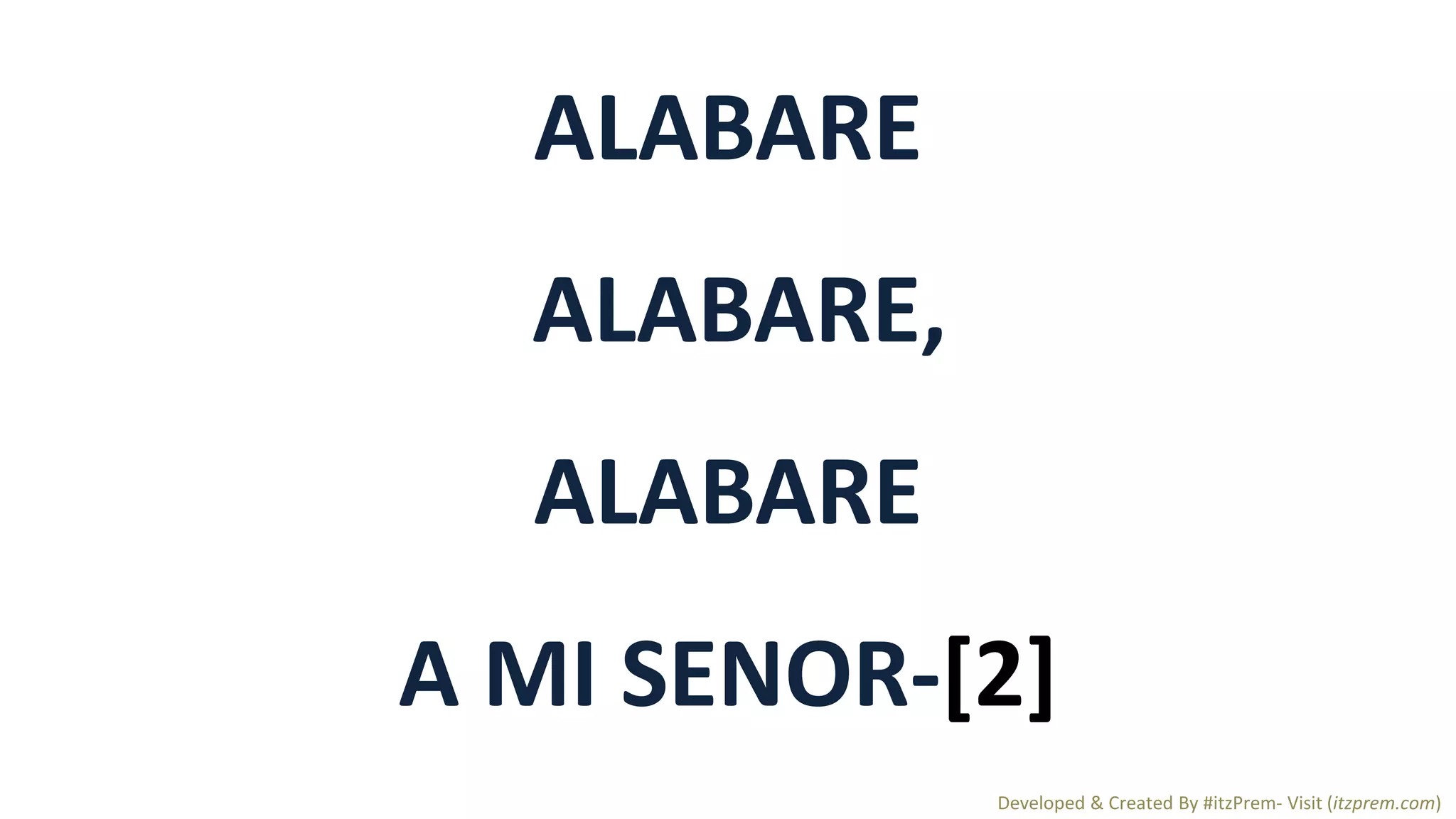 Alabare | PPTX