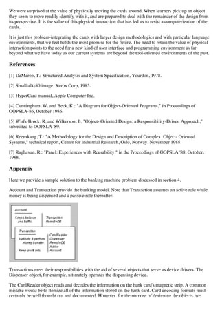 A laboratory for teaching object oriented thinking | PDF