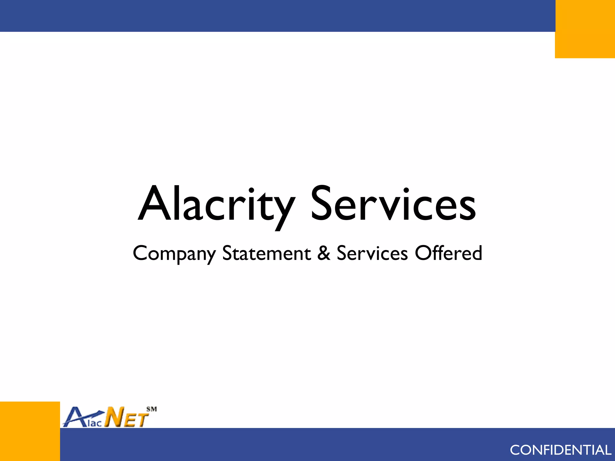 Alacrity Overview | PPT