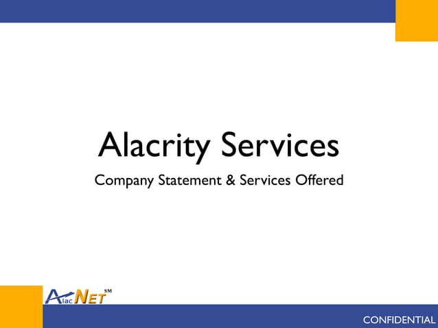 Alacrity Overview | KEY